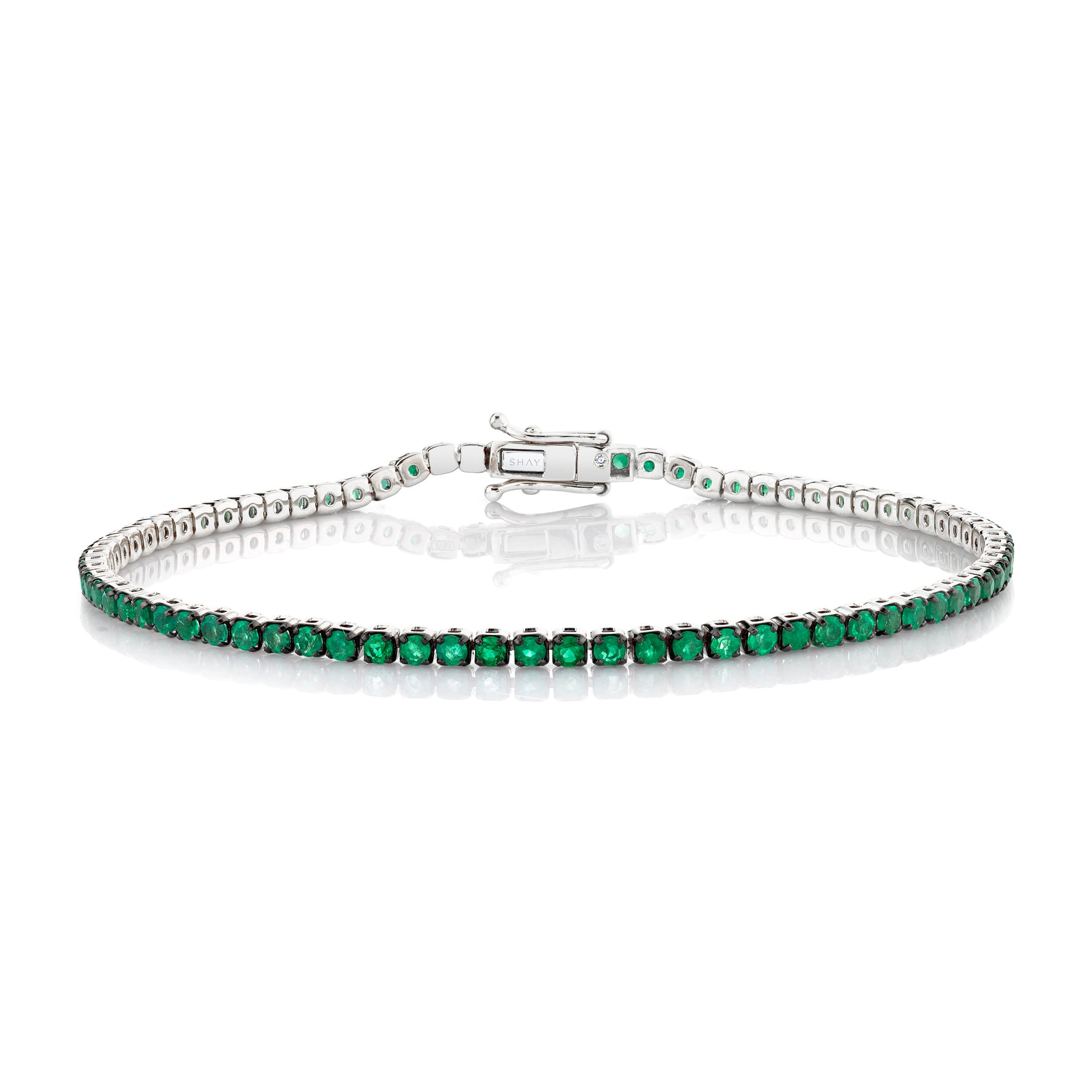 READY TO SHIP EMERALD THREAD BRACELET
