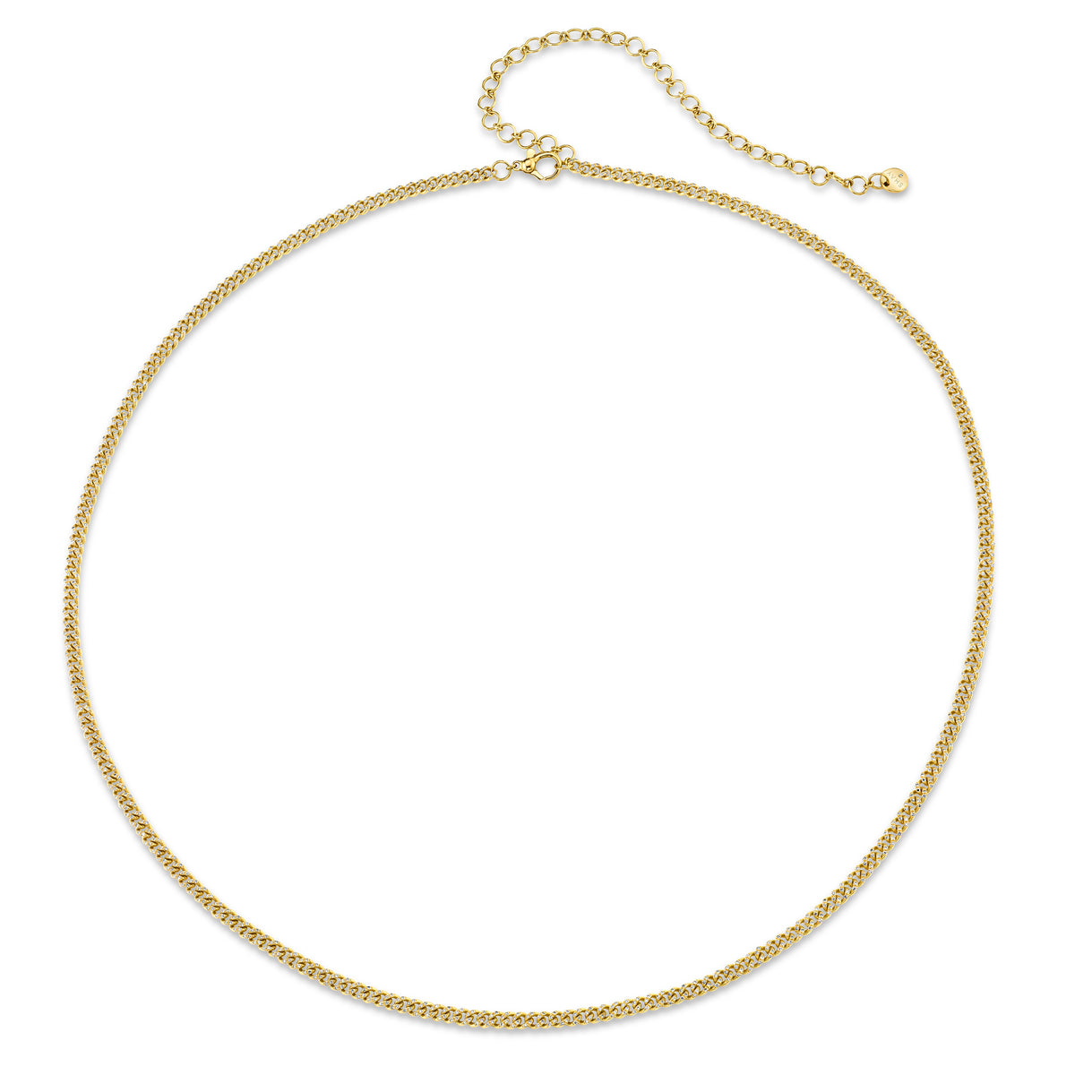 DIAMOND PAVE BABY LINK BELLY CHAIN